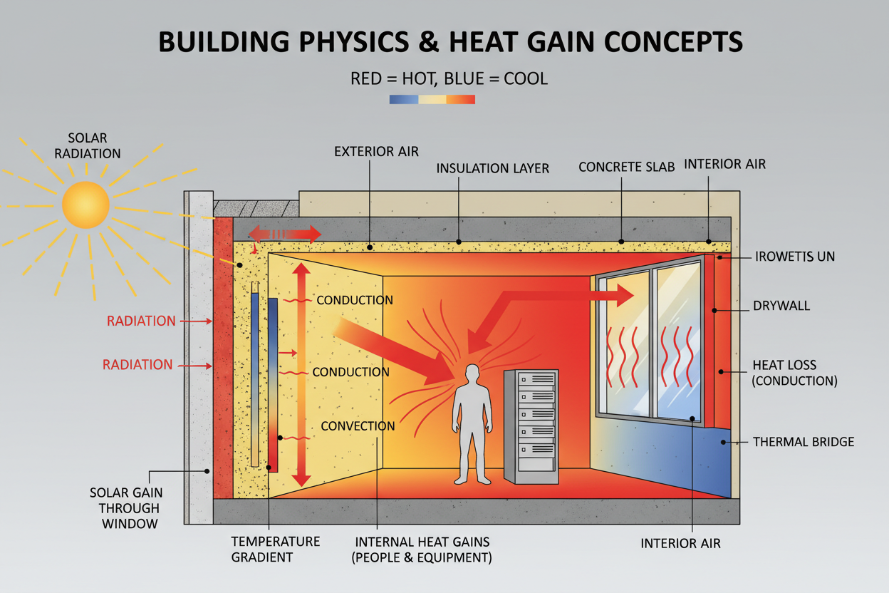 Understanding building physics and heat gains – LuminX