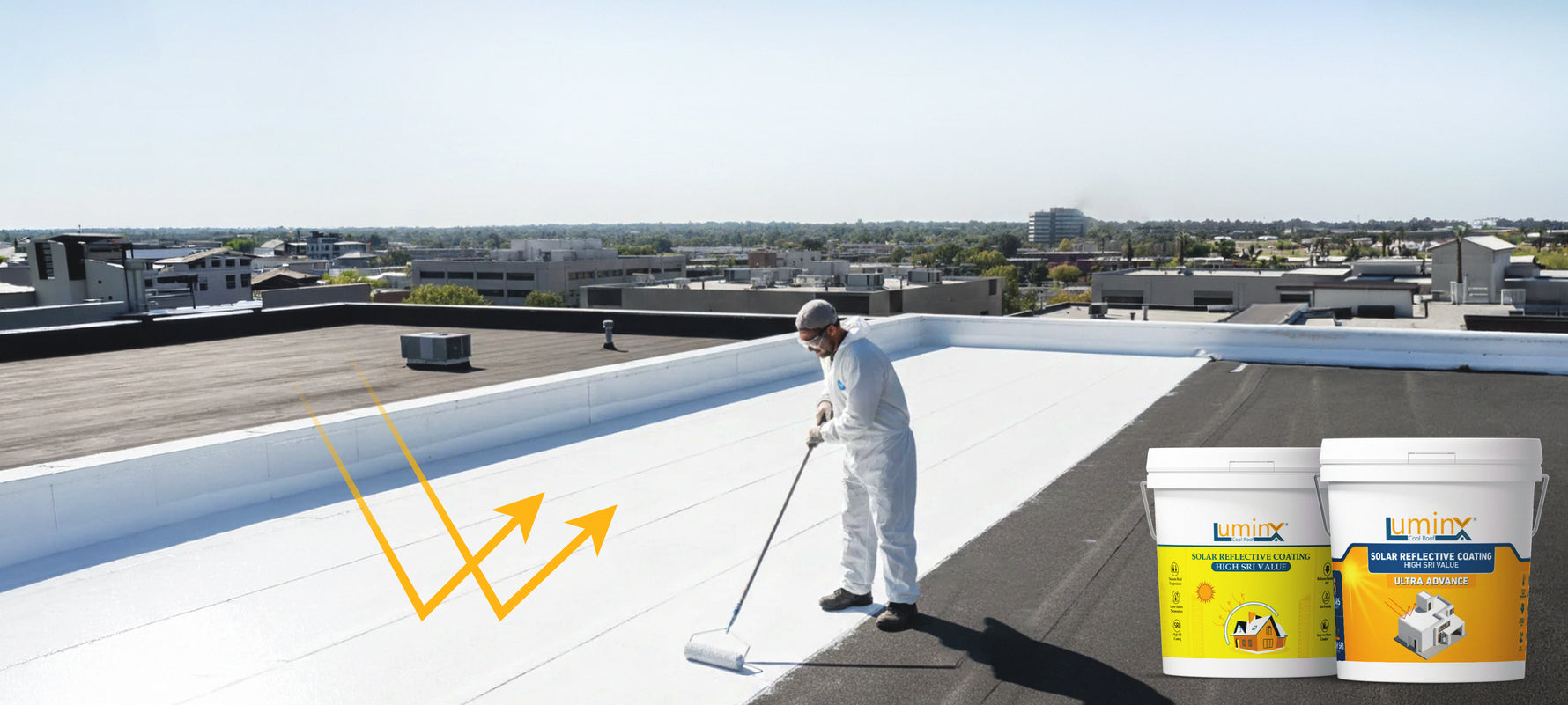LuminX Cool Roof Paint | High SRI Solar Reflective Roof Coating for ...