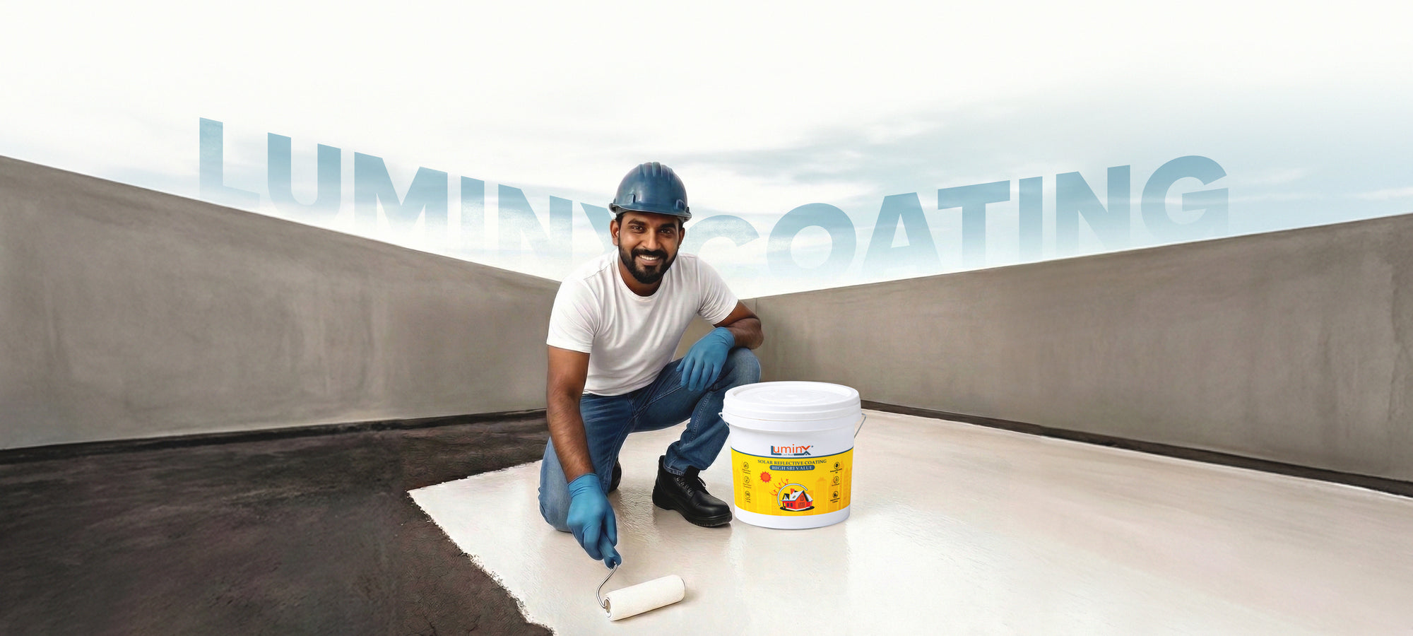 LuminX Cool Roof Paint | High SRI Solar Reflective Roof Coating for ...