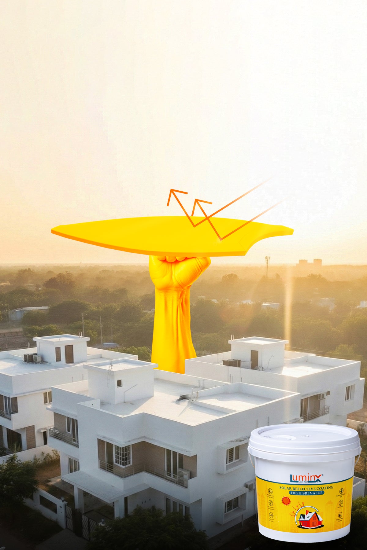 LuminX High SRI Solar Reflective Cool Roof Coatings, Roof Cool Paint