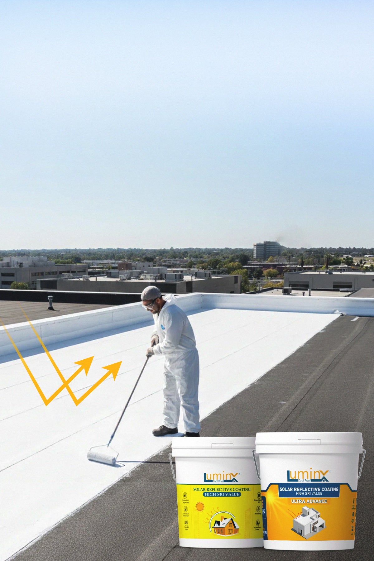 LuminX Cool Roof Paint | High SRI Solar Reflective Roof Coating for ...